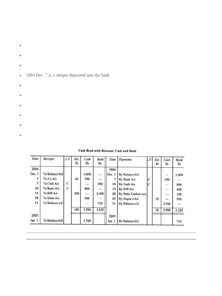 Cash Book Questions | PDF