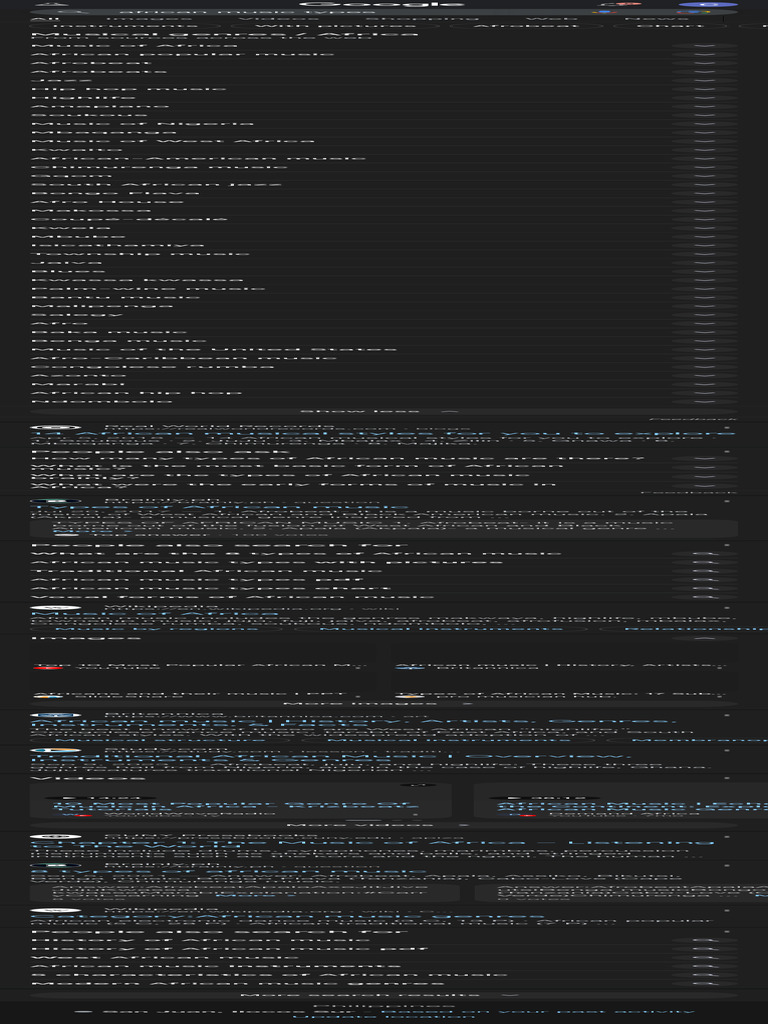 African Music Genres Overview | PDF | African Music | Performing Arts