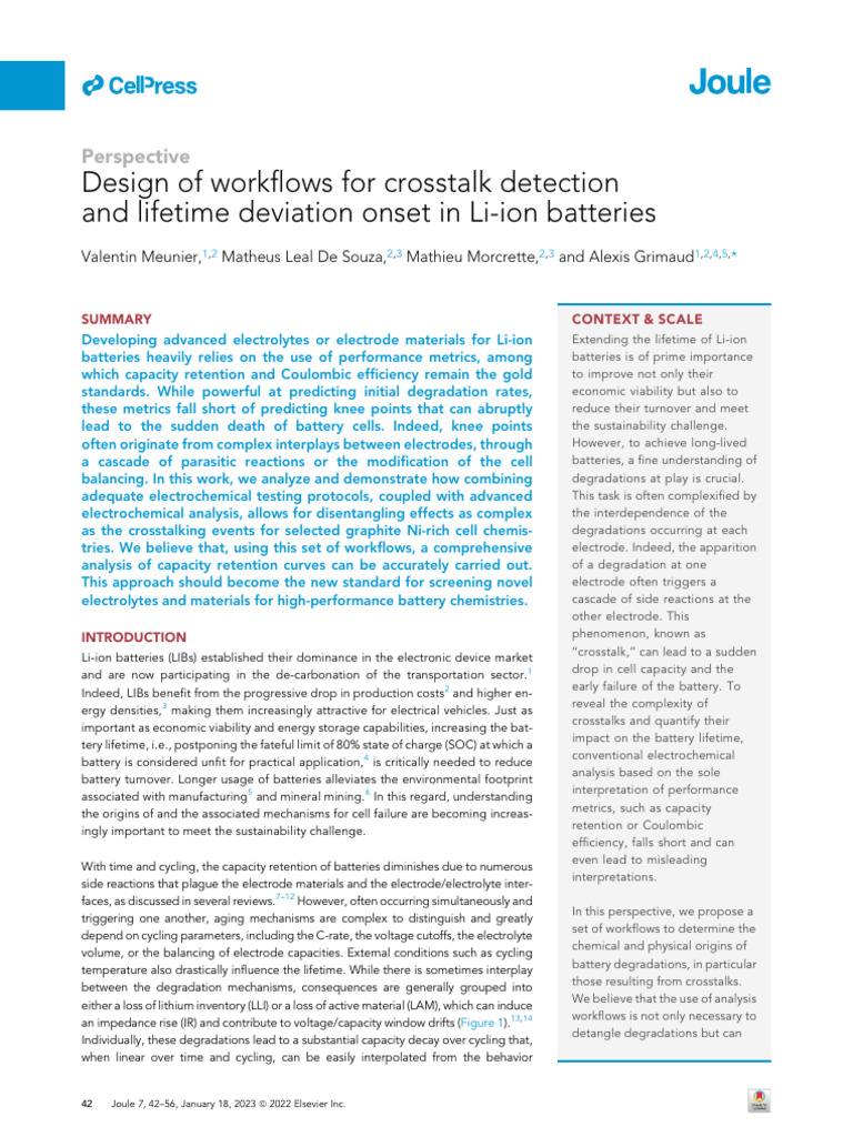 Design of Workflows For Crosstalk Detection and Lifetime Deviation ...