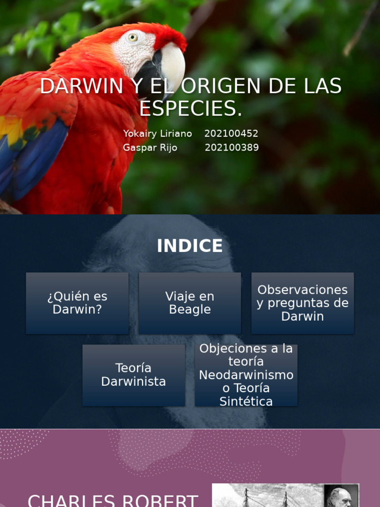 Darwin y El Origen de Las Especies | PDF | Charles Darwin | Evolución