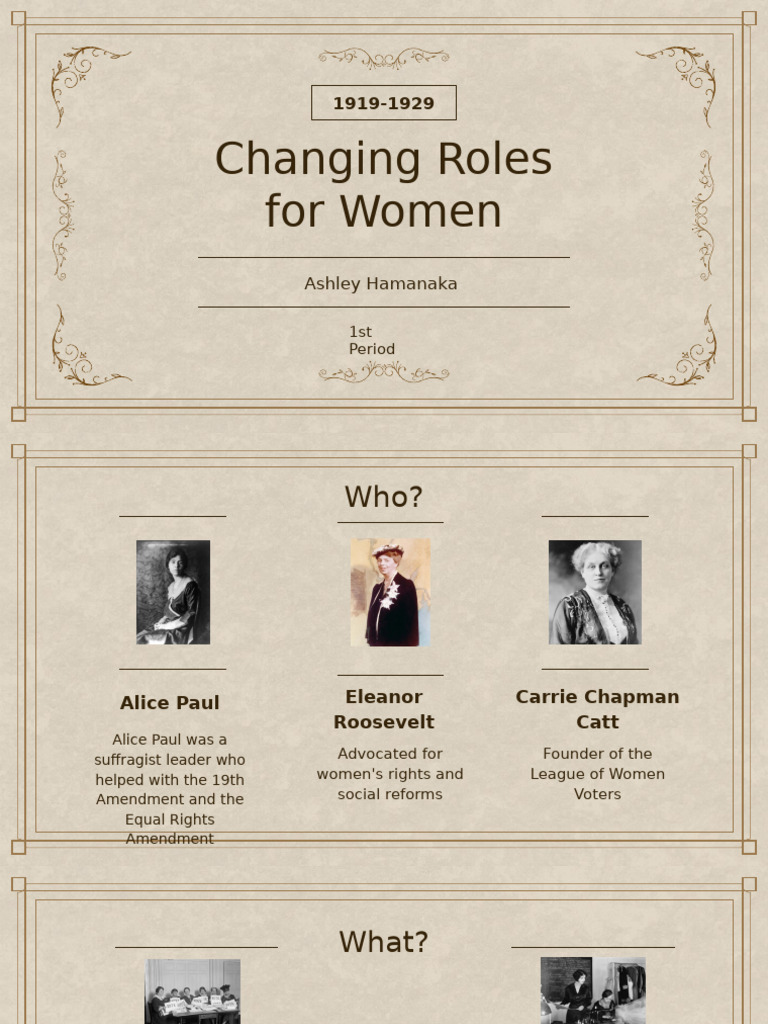 Women’s Roles and Rights in the 1920s | PDF | Human Rights | Egalitarianism