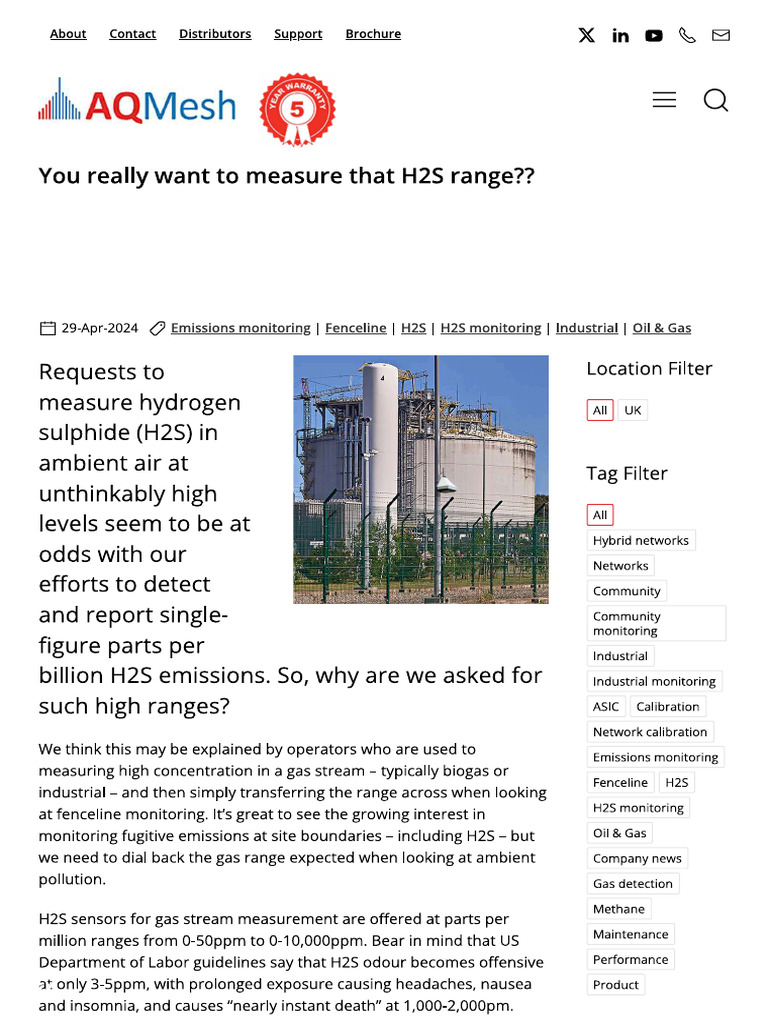 articolo measuring h2s on a fenceline | PDF
