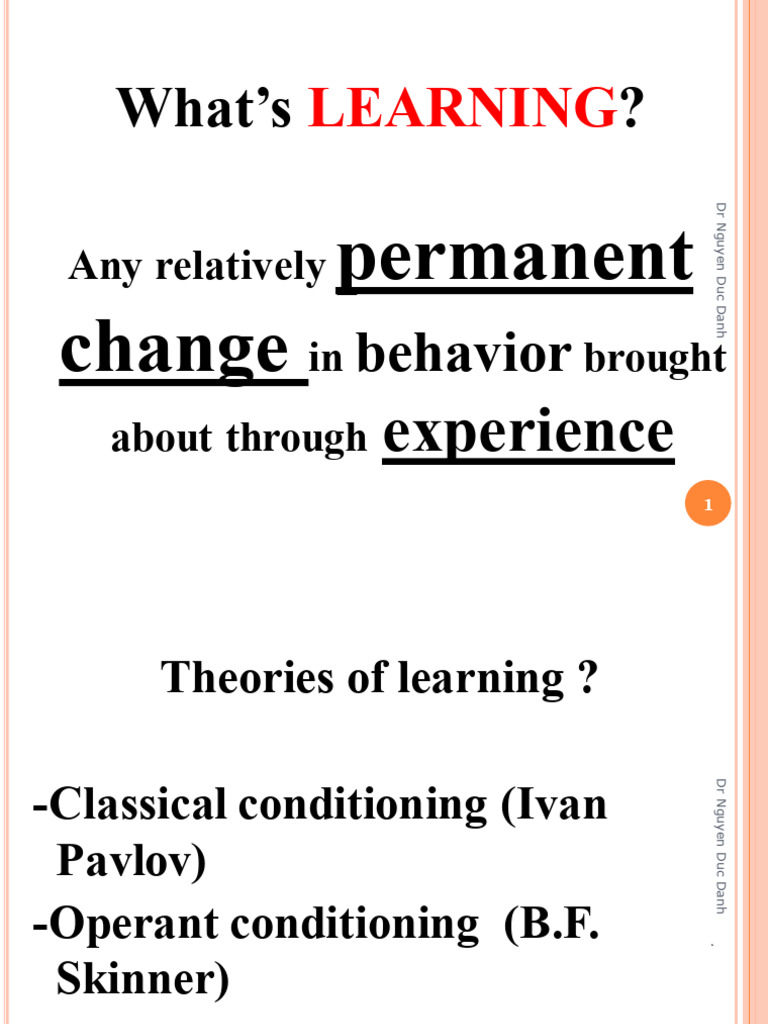 2.Types of Learning | PDF | Reinforcement | Classical Conditioning