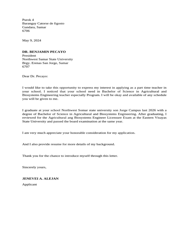 Application-letter (1) | PDF