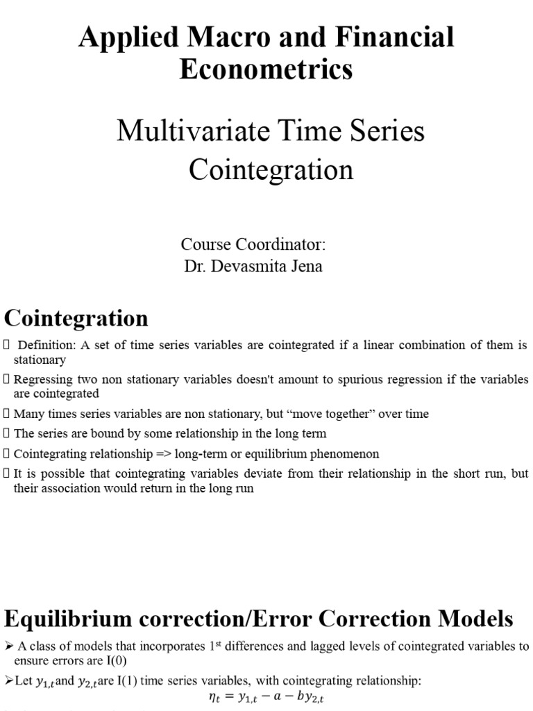 Cointegration.pptx | PDF