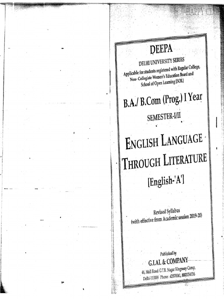 Ba English A | PDF