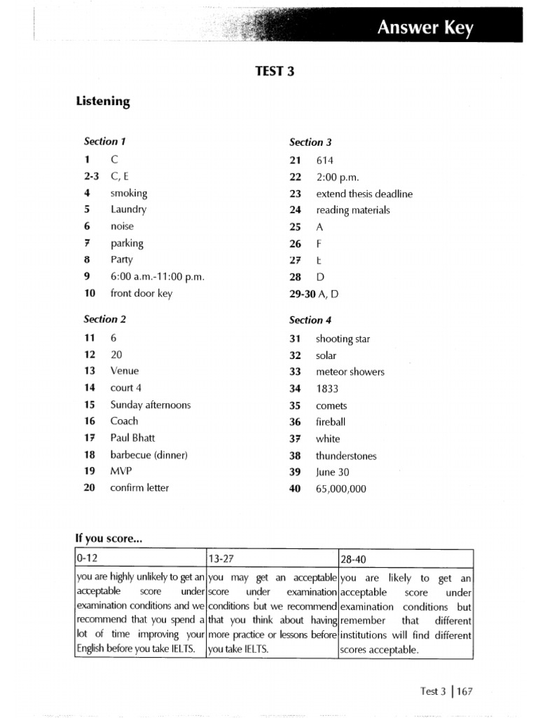 Key Answer-Test 3 - Exprert On Cam 7 | PDF