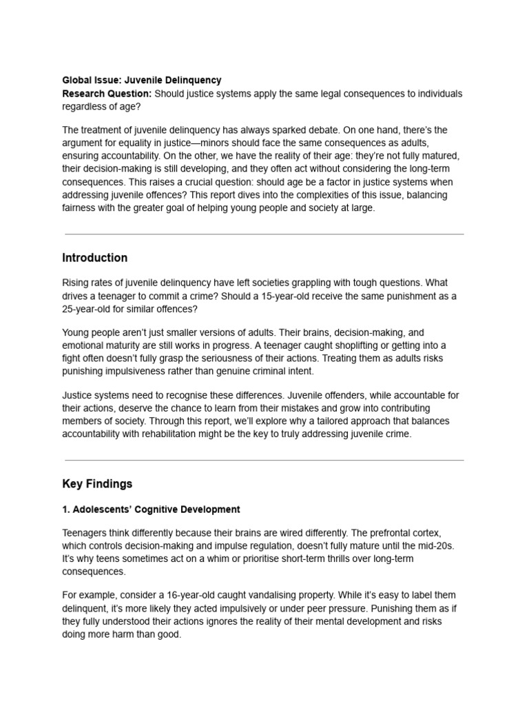 GP IR Final Final Version 3 | PDF | Juvenile Delinquency | Recidivism