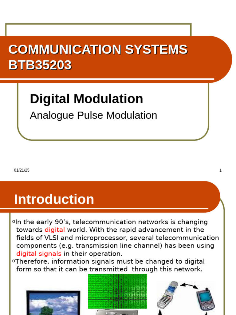 4 1 Digital Modulation Apm 1 Pdf Sampling Signal Processing