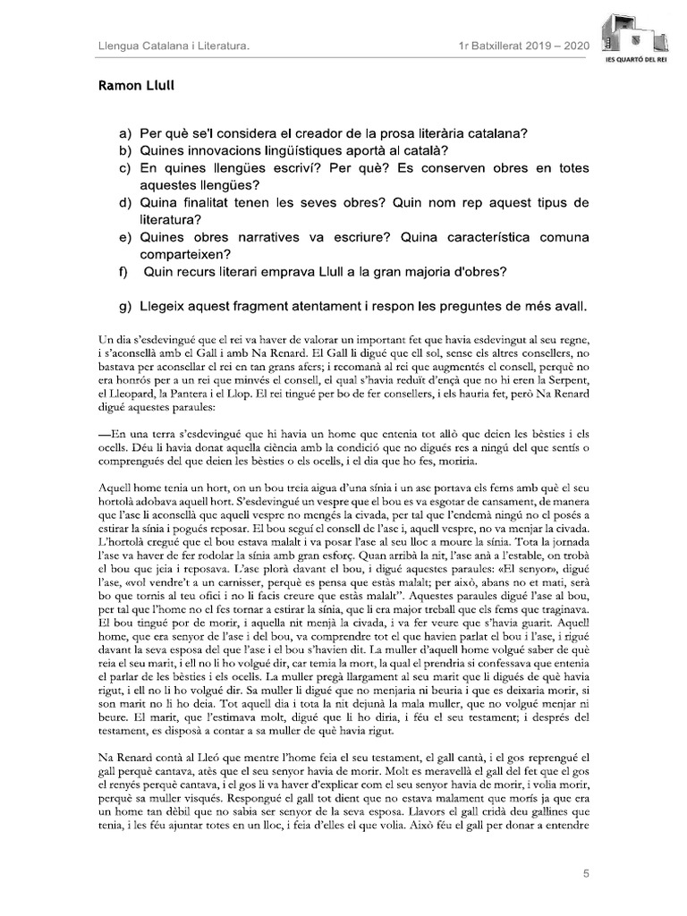 Ramon Llull | PDF