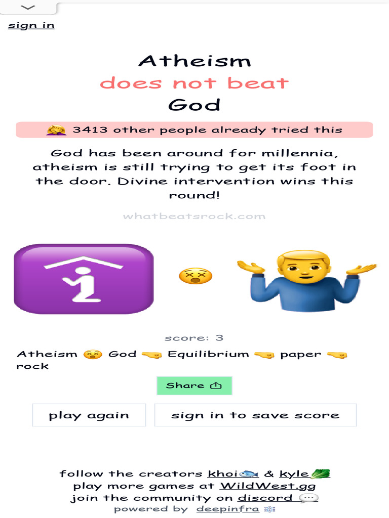 What Beats Rock Game | PDF