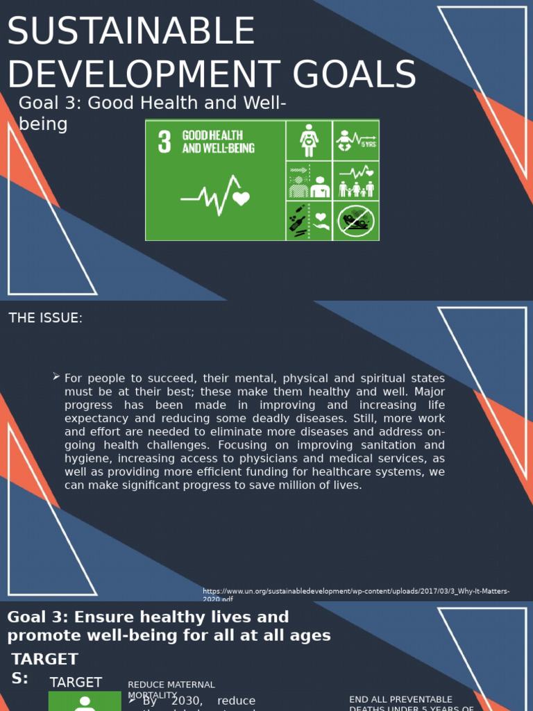 Sustainable Development Goal 3: Health | PDF | Medical Specialties ...