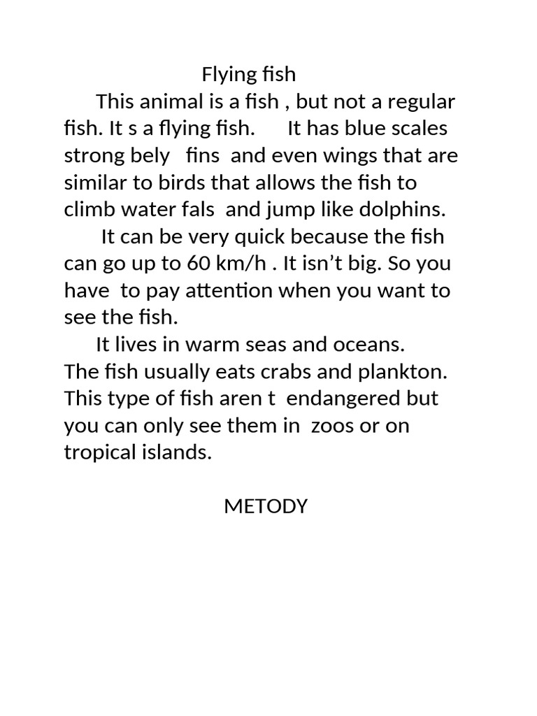 Flying Fish | PDF