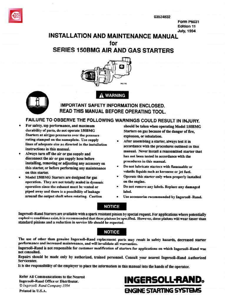 I. Rand Motor Arrque | PDF | Bearing (Mechanical) | Gear