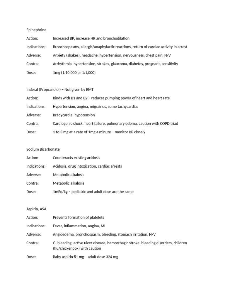 Pharmacology+EMT | PDF | Aspirin | Naloxone