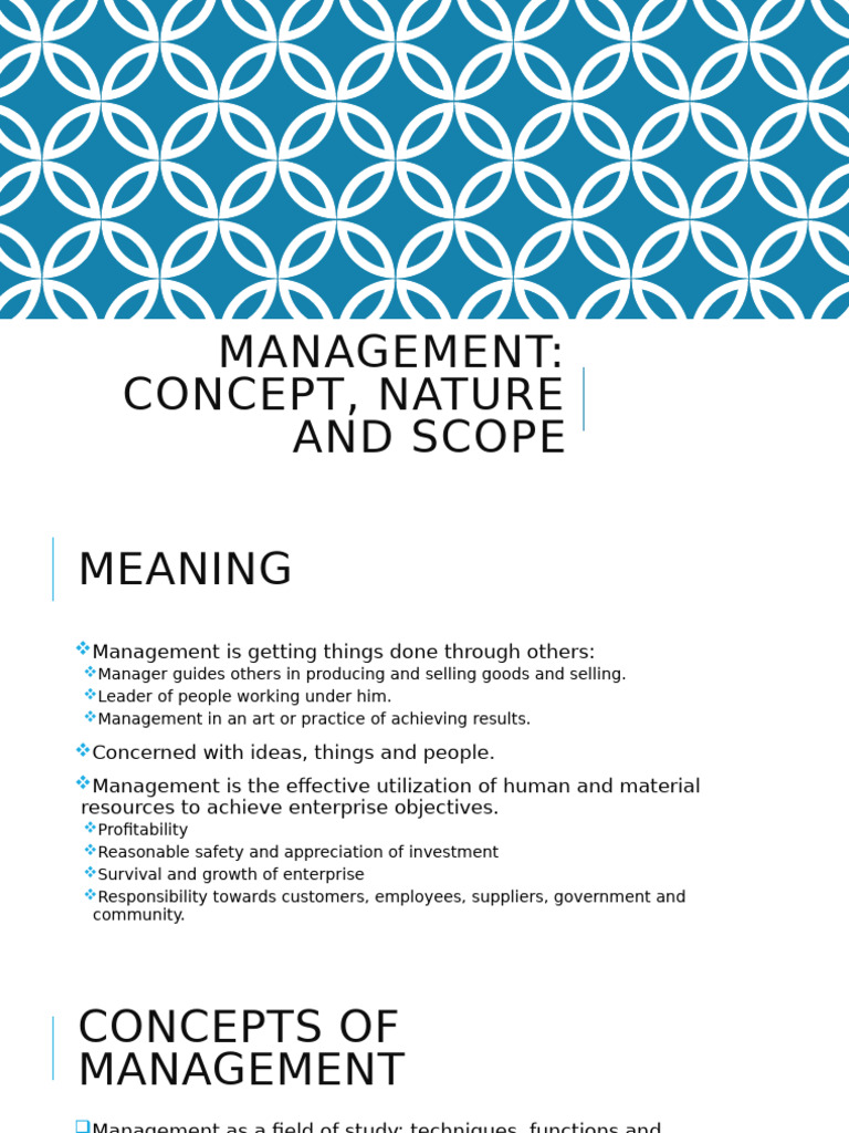 1 Management intro | PDF | Science | Knowledge