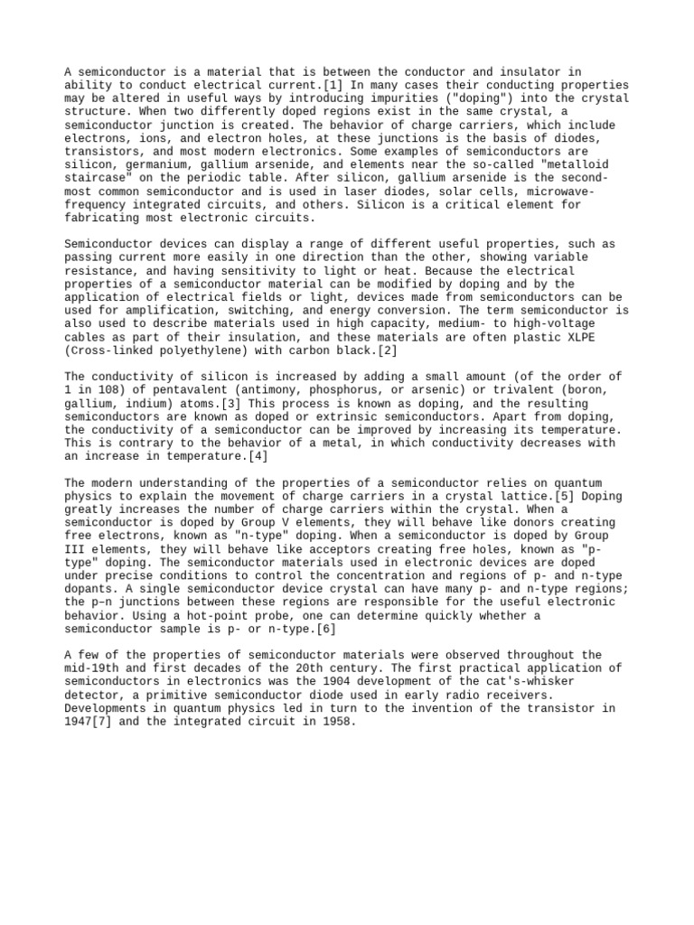 Doc 3 | PDF | Semiconductors | Doping (Semiconductor)