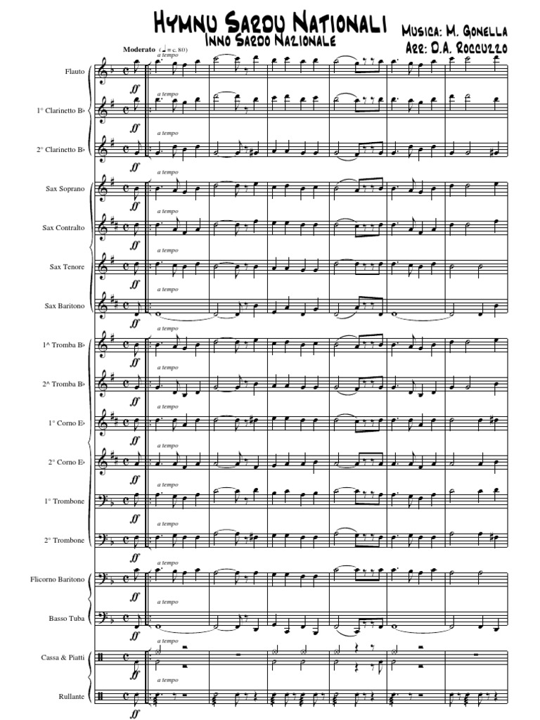 Hymnu Sardu Nationali - Inno Sardo Nazionale (Canto Patriottico ...