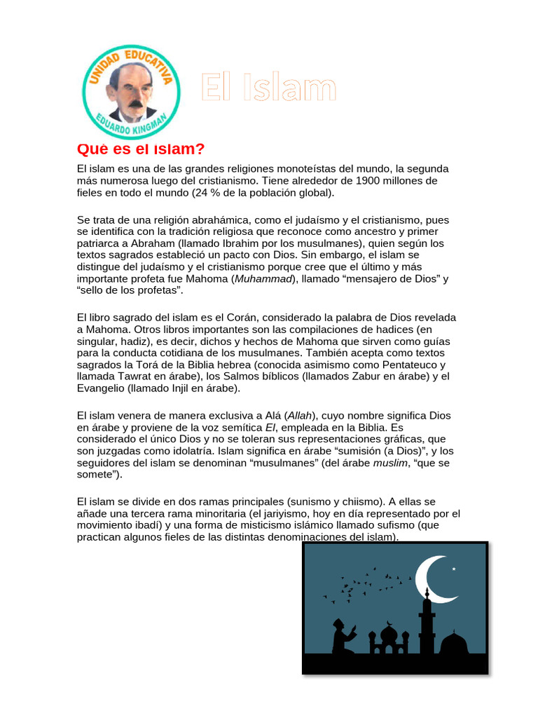 Introducción al Islam y sus creencias | PDF | Califato | Mahoma