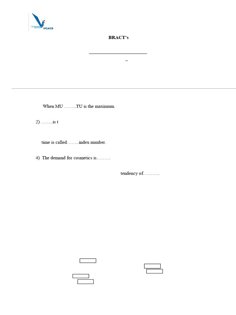 Class 12 Commerce Economics Exam | PDF | Elasticity (Economics) | Demand