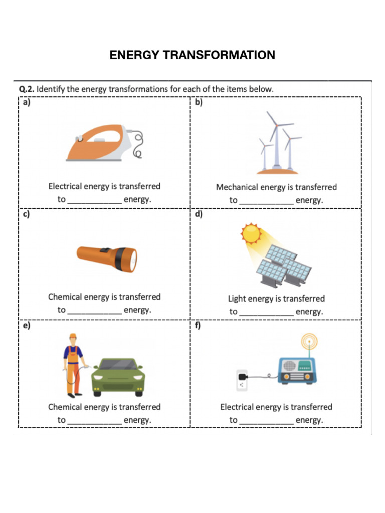 Energy Transformation | PDF