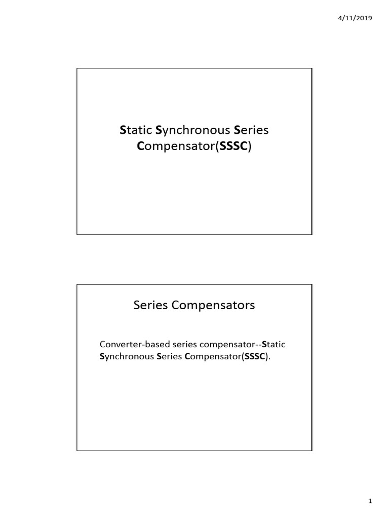 FACTS - Series Compensation SSSC | PDF | Electronics | Electronic ...
