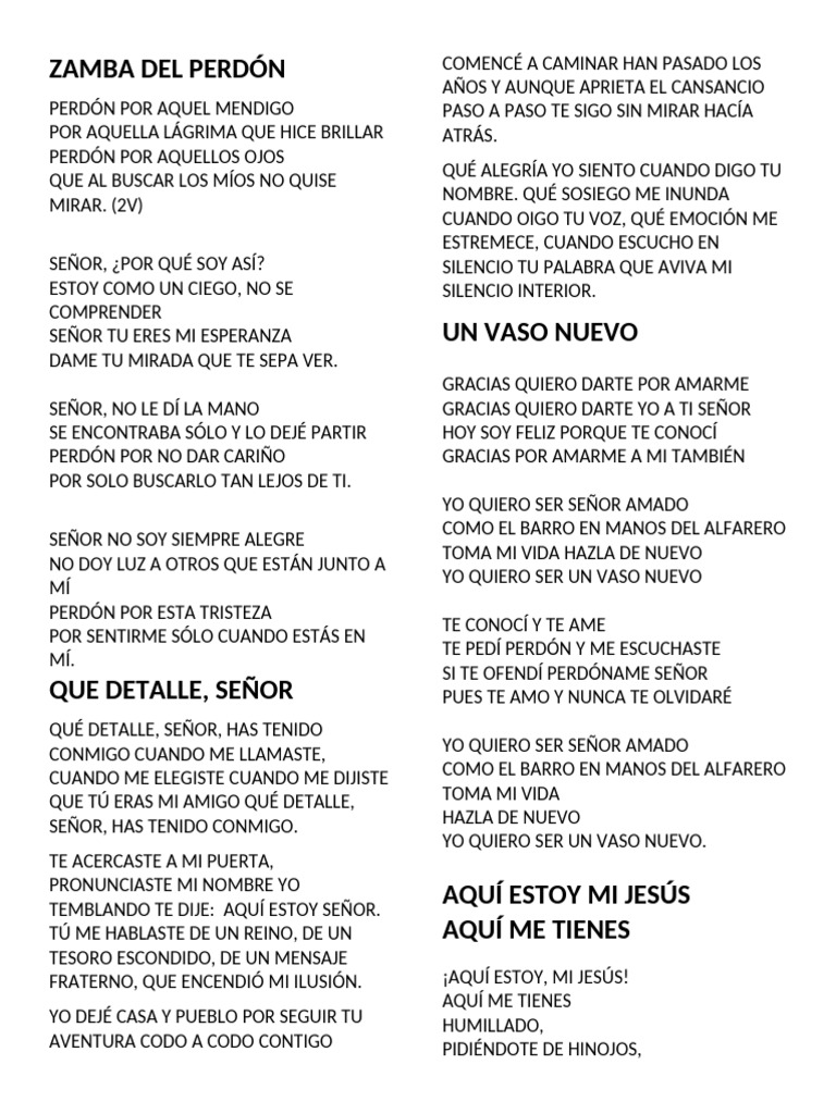 CANTOS HORA SANTA | PDF | eucaristía | Cristo (título)