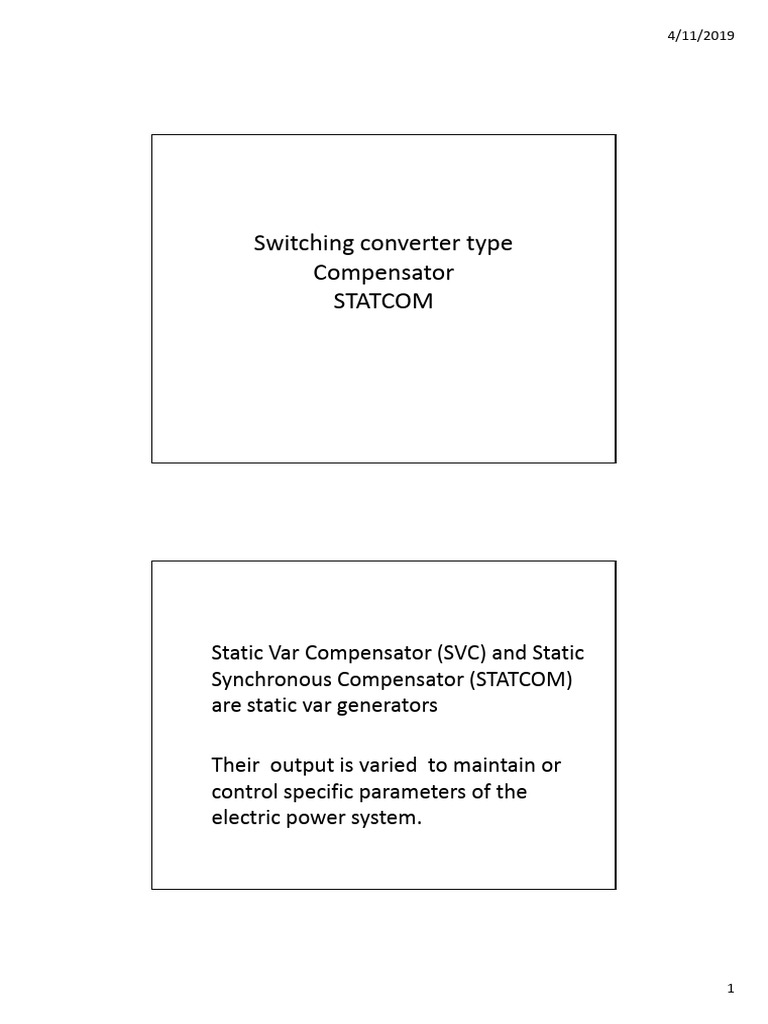 Power System Compensators Guide | PDF | Electronics | Electrical ...