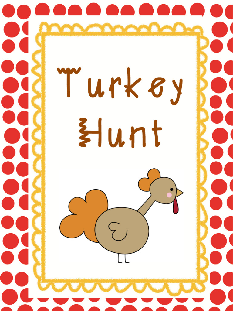 Thanksgiving Turkey Hunt Activity | PDF