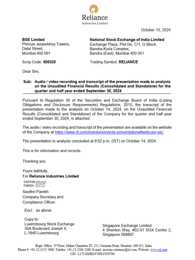 Regd. Office: 3 Floor, Maker Chambers IV, 222, Nariman Point, Mumbai ...