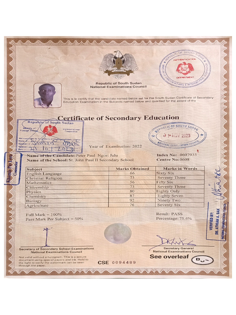 Peter_Paul_Academic_transcript | PDF