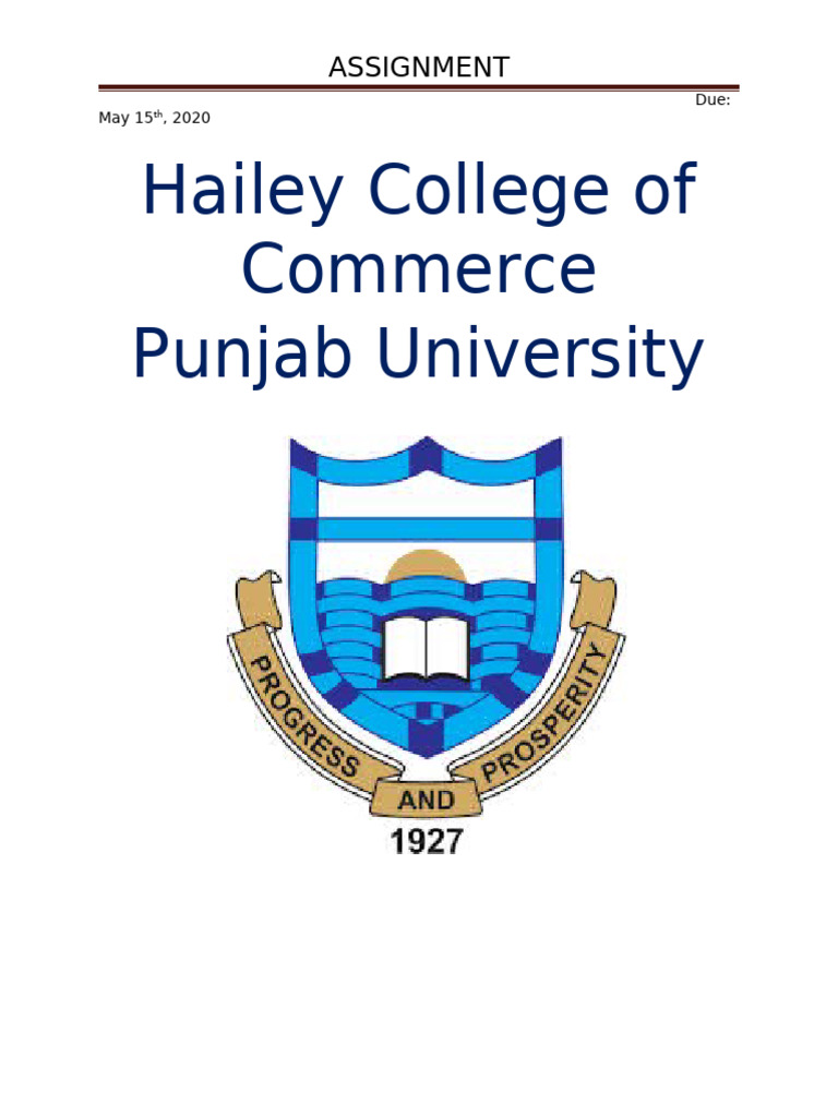 Hailey College of Commerce | PDF | Medicine | Health Sciences
