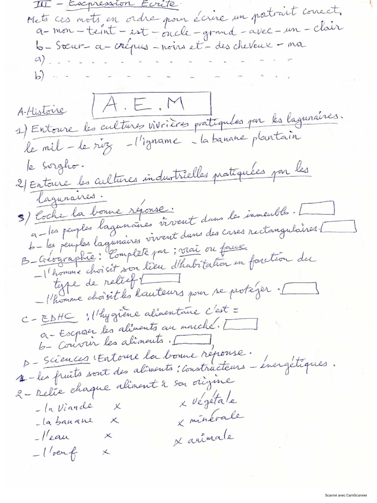 Exercice Pour Les Congés | PDF