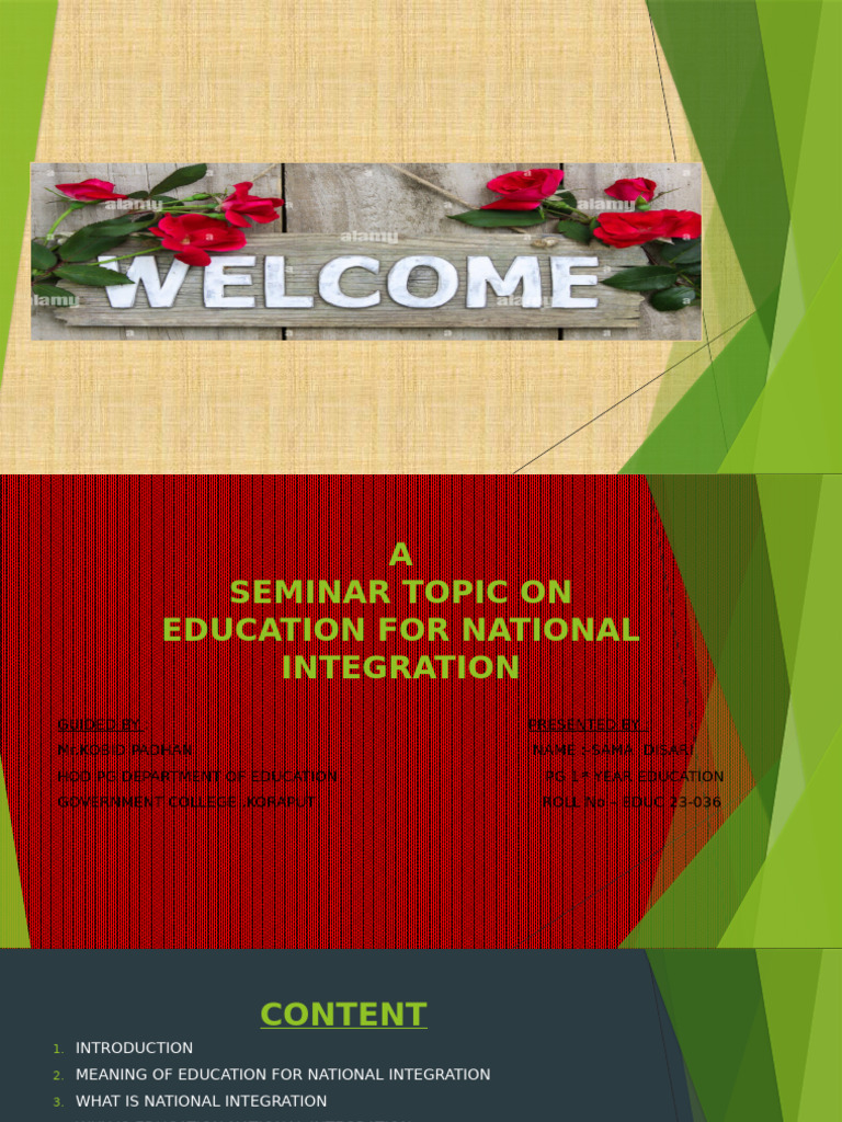Education National Integration | PDF | Multiculturalism | Nationalism