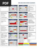 SCHS Bell Schedule Calendar Spring 24 25 | PDF