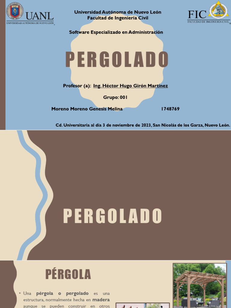 Pergolado_GMMM (1) | PDF | Tornillo