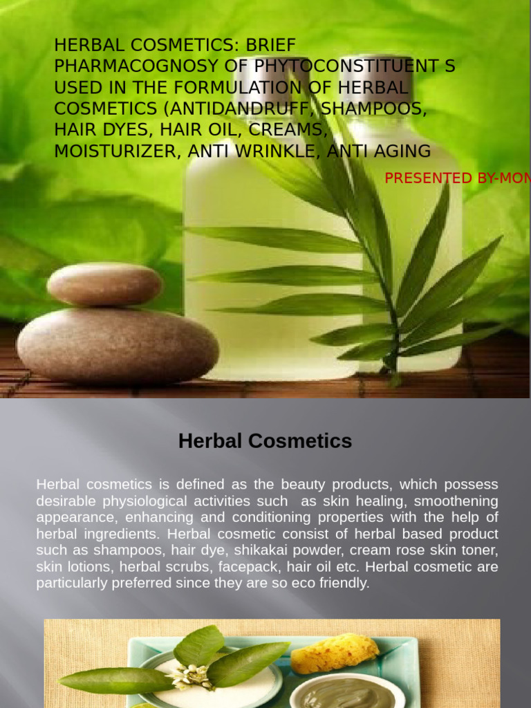 Herbal Cosmetics: Phytoconstituents Overview | PDF | Shampoo | Polyphenol