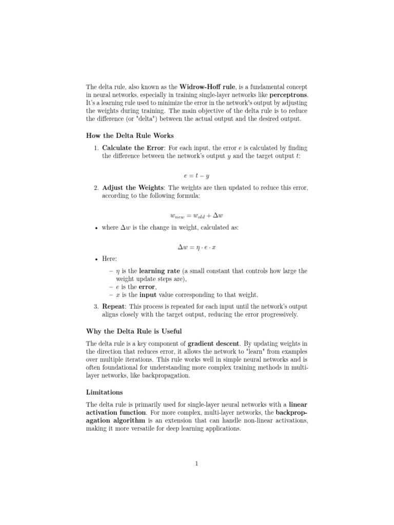 The_delta_rule | PDF