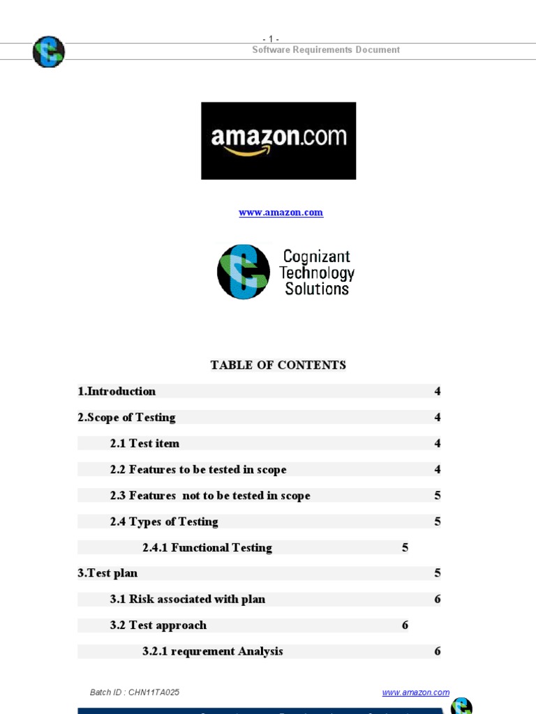 Amazon Planning | PDF | Amazon.Com | Scope (Computer Science)