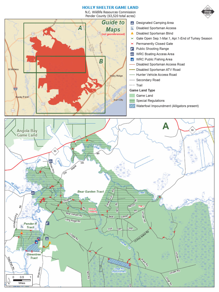 Holly-Shelter Map | PDF