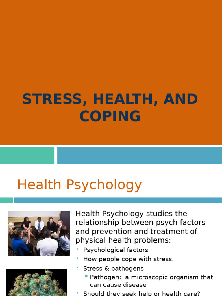 Stress Management and Health Psychology | PDF | Stress (Biology ...