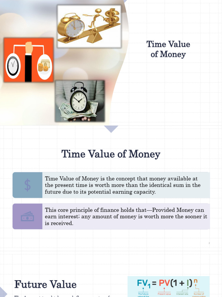 2.Time Value of Money | PDF | Present Value | Interest
