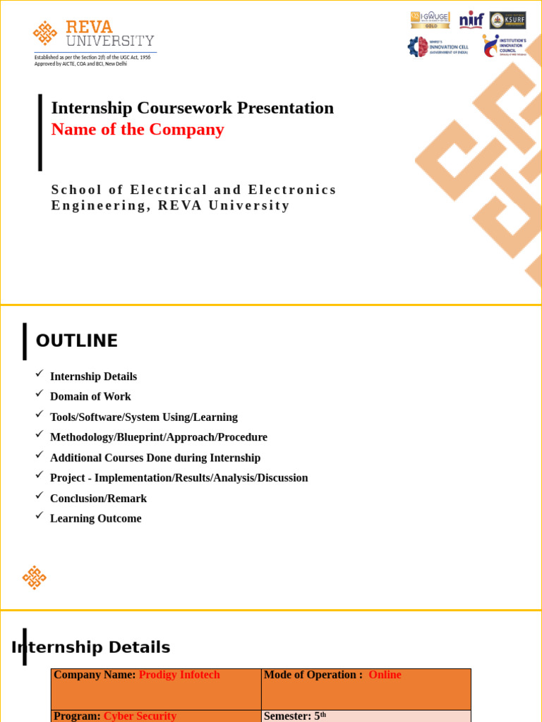 InternshipPPT-1[1] | PDF | Security | Computer Security