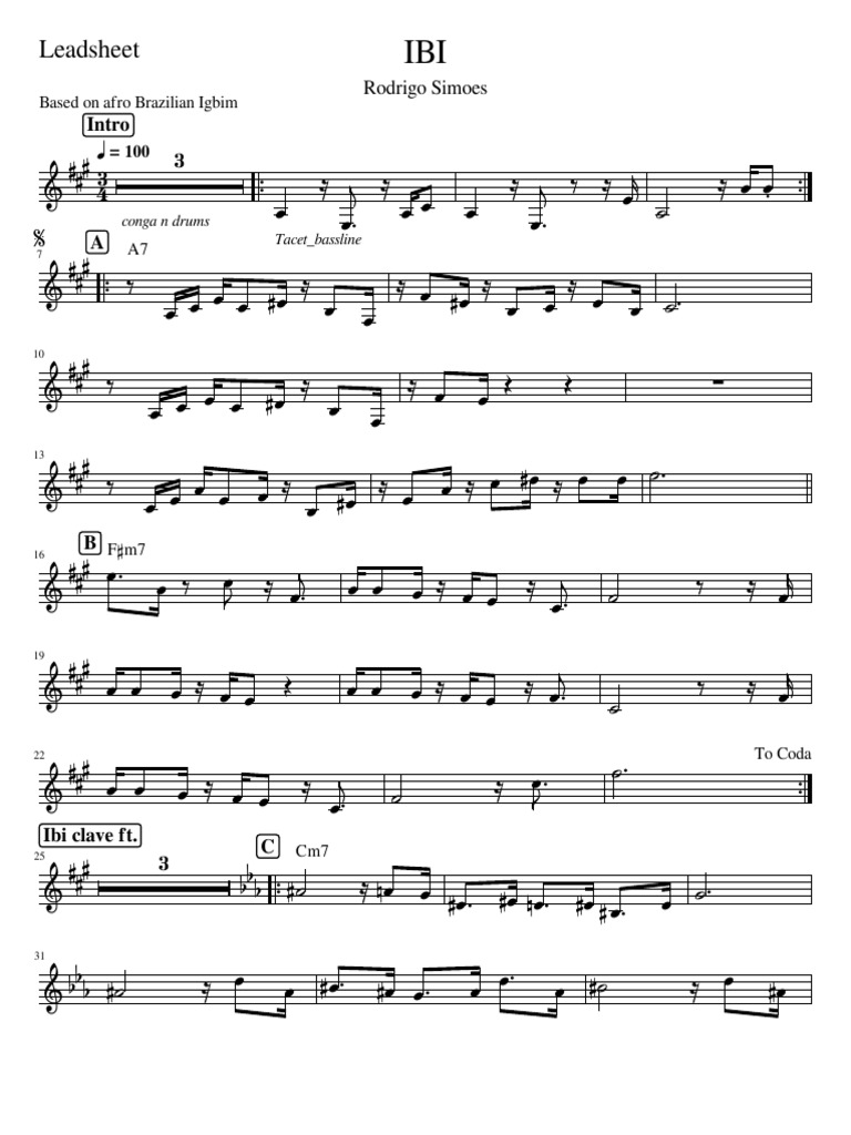 Ibi - Rodrigo Simões | PDF | Cuban Music | Latin American Music