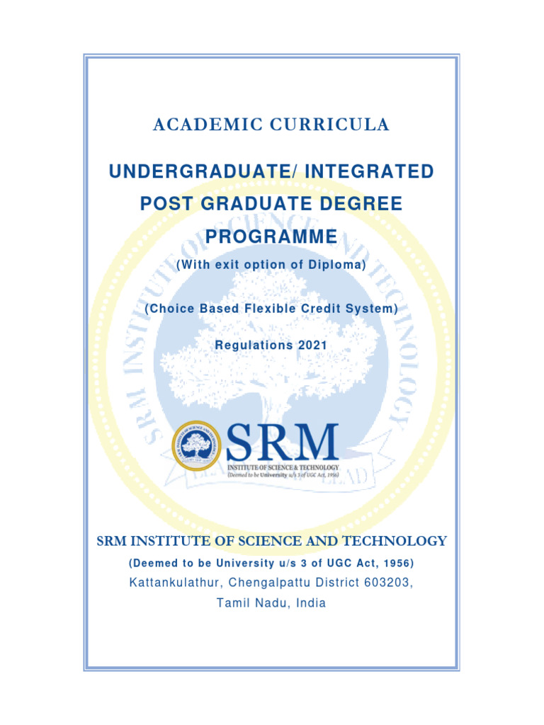 B Tech Computer Science and Engineering Curriculum 2021 | PDF