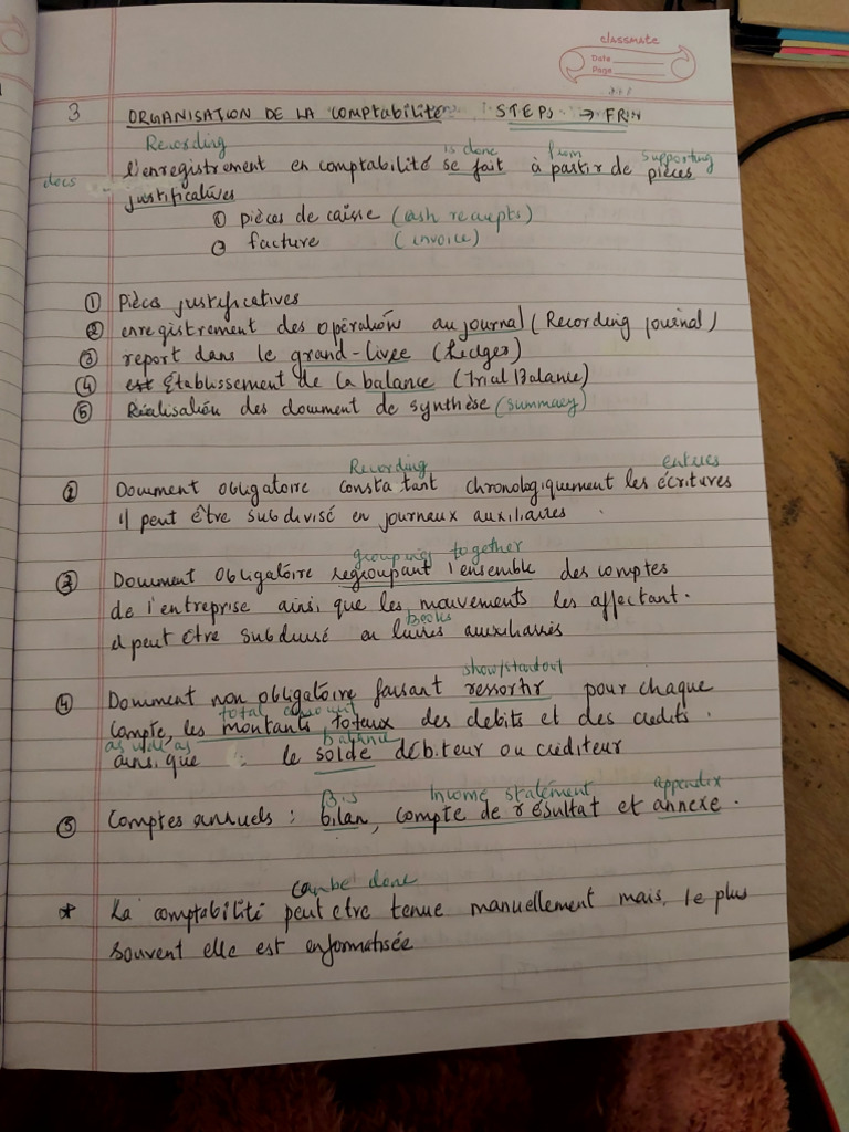 Accounting Note 2 Anglais Francais | PDF