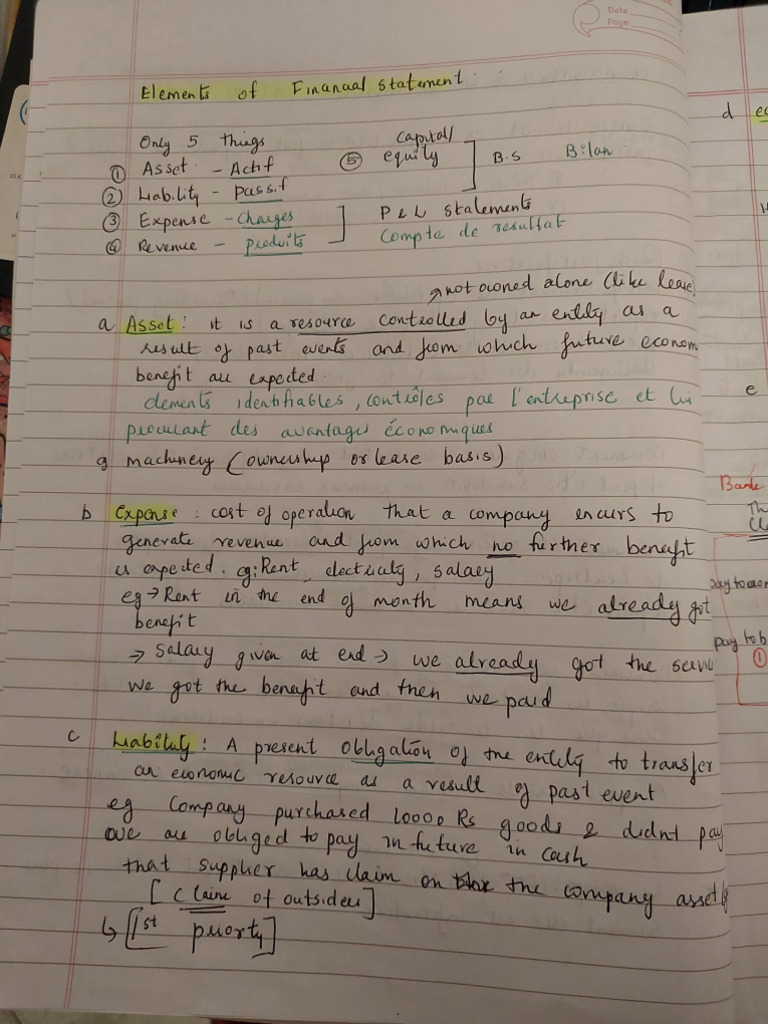 Accounting Note 3 Anglais Francais | PDF
