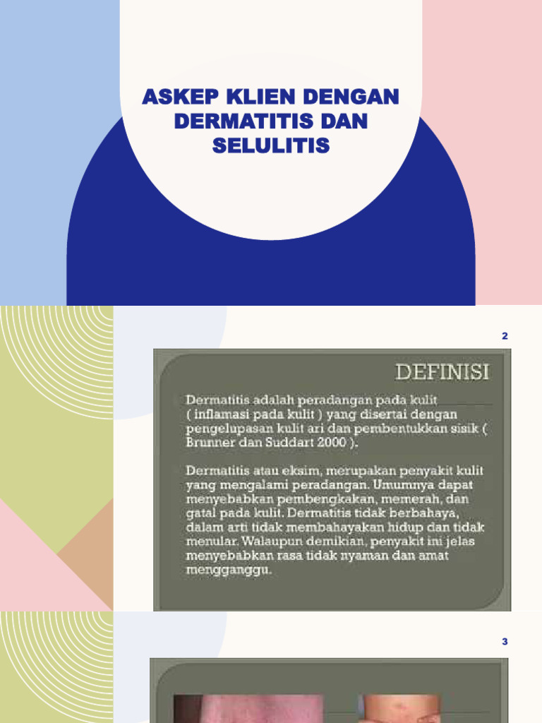 Askep Klien Dengan Dermatitis Dan Selulitis | PDF