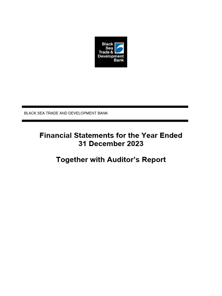 2024 05 30 Financial Statements For 2023 | PDF | International ...
