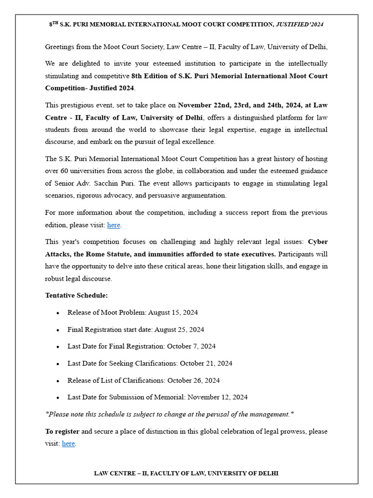 PRE-INVITE SK PURI | PDF | Justice | Crime & Violence